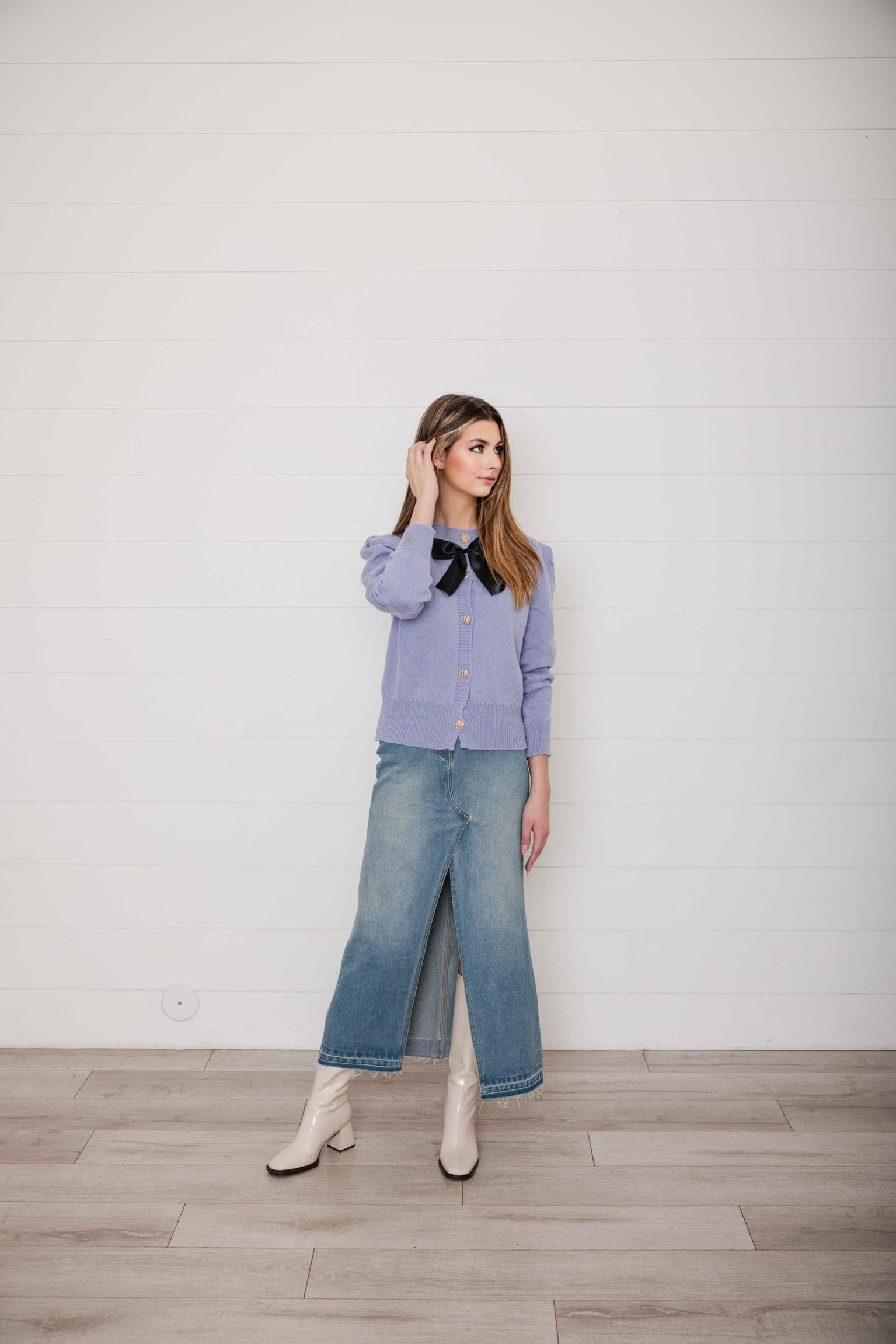 Davina Lavender Cardigan – Robin Towle