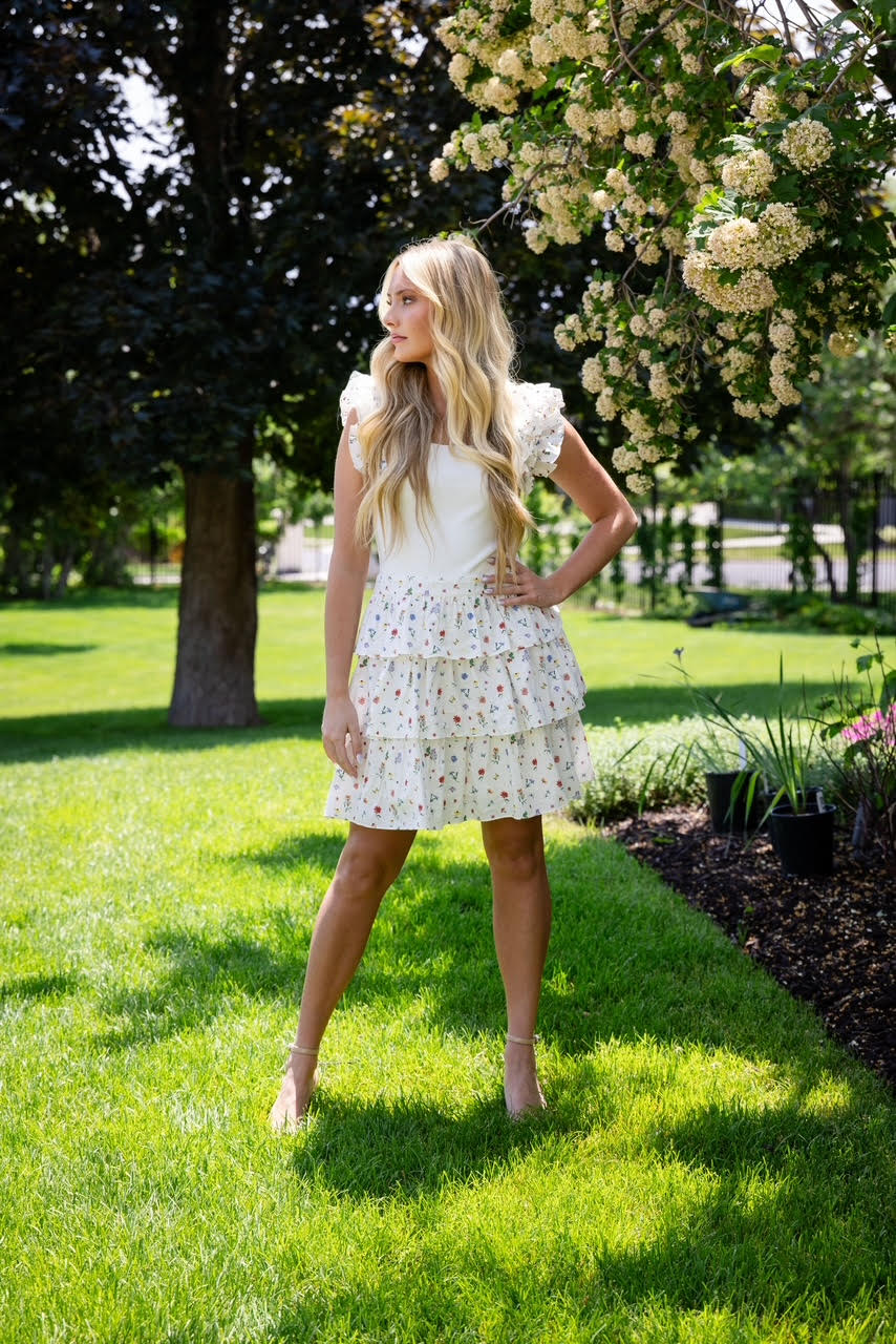 Cameron Short White Layered Dress – Robin Towle